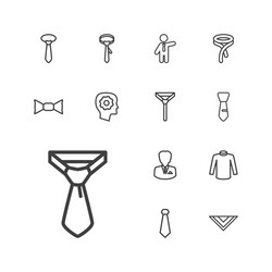 Tie icons Royalty Free Vector Image - VectorStock
