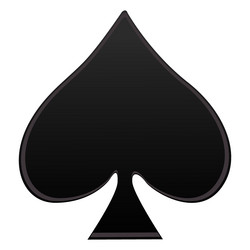 Ace of spades card icon Royalty Free Vector Image