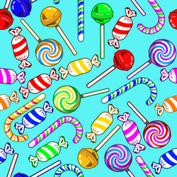 Seamless candy pattern Royalty Free Vector Image