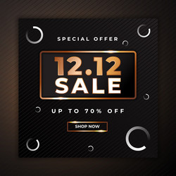 December promo poster that looks modern Royalty Free Vector