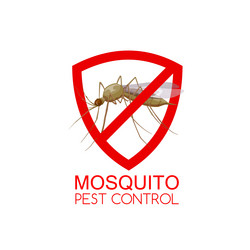Repellent mosquito stop sign icon malaria pest Vector Image