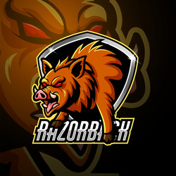 Badragon esport logo Royalty Free Vector Image