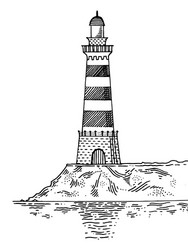 Lighthouse Silhouette Vector Images (over 6,600)