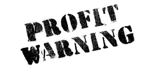 Profit warning rubber stamp Royalty Free Vector Image