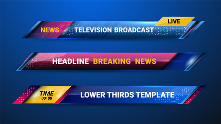 News graphic banners Royalty Free Vector Image