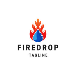 Fire drop logo Royalty Free Vector Image - VectorStock