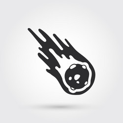 Meteorite Royalty Free Vector Image - VectorStock