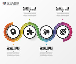 Infographic design report template with location Vector Image