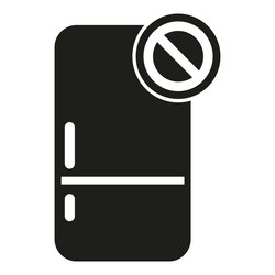 Broken freezer icon simple repair service Vector Image