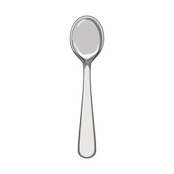 View tea spoon cartoon Royalty Free Vector Image