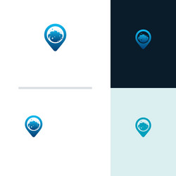 Education point logo designs template book logo Vector Image