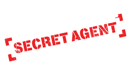 Secret agent rubber stamp Royalty Free Vector Image
