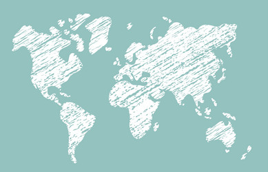 World Map Line Drawing Vector Images (over 18,000)