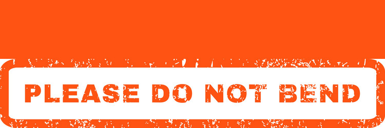 Do not bend rubber stamp Royalty Free Vector Image