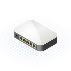 Isometric switch Royalty Free Vector Image - VectorStock