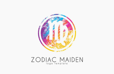 Zodiac constellation virgo the maiden Royalty Free Vector