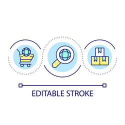 International logistics concept Royalty Free Vector Image