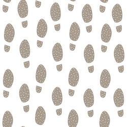 Seamless pattern with footsteps cute hand drawn Vector Image