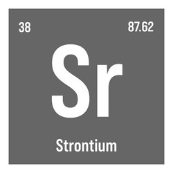 Strontium sr periodic table element Royalty Free Vector