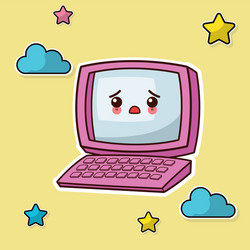 Sad Computer Emoji Vector Images (over 540)