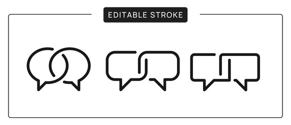 Constructive dialog icons communication icon Vector Image