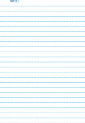 Sheet lined a4 size paper for notes isolated Vector Image