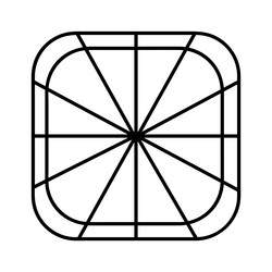 Diamond rounded square Royalty Free Vector Image