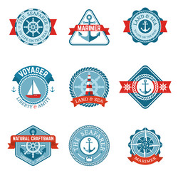 Compass label set Royalty Free Vector Image - VectorStock