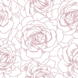 Roses seamless pattern Royalty Free Vector Image