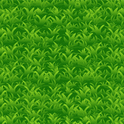Cartoon seamless tileable grass pattern Royalty Free Vector