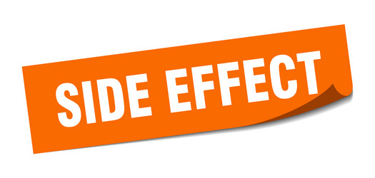 Side effect sticker side effect label Royalty Free Vector