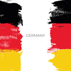Germany flag watercolor painting design country Vector Image