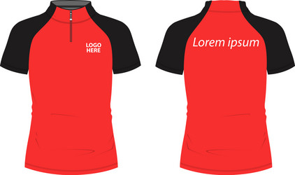 Shorts sleeve soccer jersey template Royalty Free Vector