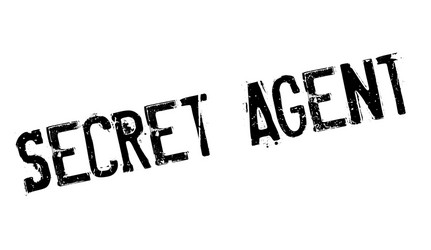 Secret agent rubber stamp Royalty Free Vector Image