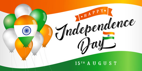 15th august india independence day poster Vector Image