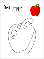 Spinach coloring pages for kids Royalty Free Vector Image