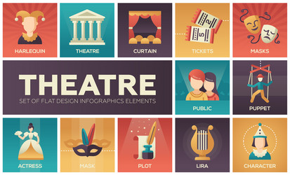 Theatre Infographic Vector Images (over 430)