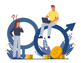 Business bridge puzzle gender collaboration Vector Image