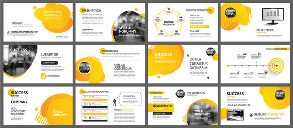 Presentation and slide layout template design Vector Image