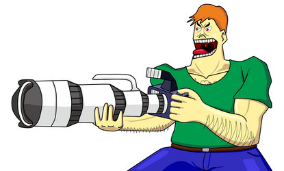 Cameraman Dslr Vector Images (77)