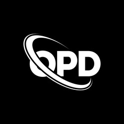 Opd logo letter design Royalty Free Vector Image