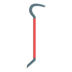 Pinch crowbar icon cartoon work metal Royalty Free Vector