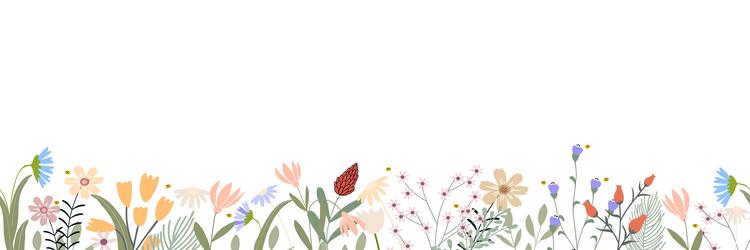Flower Bottom Border Clip Art