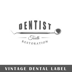 Letter e tooth dental logo design Royalty Free Vector Image