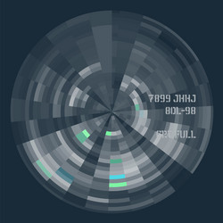 Futuristic interface radial abstract 5 Royalty Free Vector