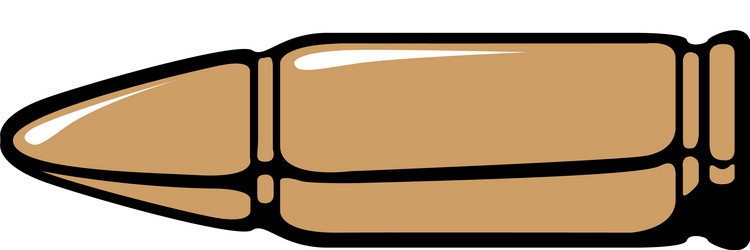 Isolated comic bullet Royalty Free Vector Image