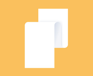 Long paper document Royalty Free Vector Image - VectorStock