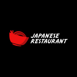 Learning japanese language class logo Royalty Free Vector