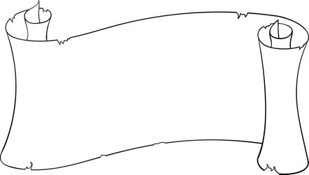 Old paper title scroll Royalty Free Vector Image