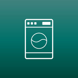 Washer flat icon laundress sign symbol Royalty Free Vector